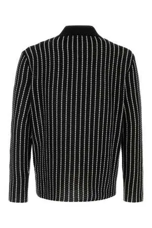 JIL SANDER Embroidered Crochet Cardigan
