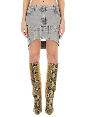 Attico Denim Skirt