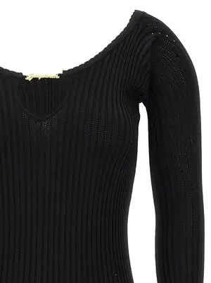 Jacquemus La Mini Robe Pralù Dress - Black