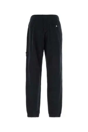 Stone Island Navy Cotton Joggers