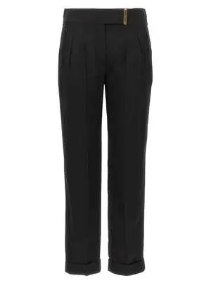 TOM FORD Metal Bar Detail Trousers - Black