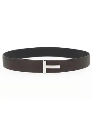 TOM FORD Cintura Con Fibbia T - Brown