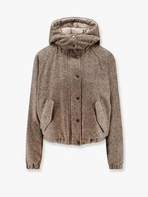 Brunello Cucinelli Melange Virgin Wool Blend Jacket - Multicolor