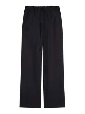 Phoebe Philo Silk Drawstring Trousers - Black