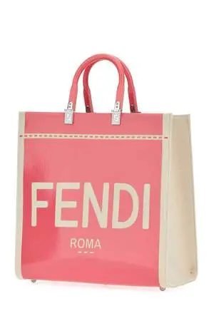 Fendi Two-tone Canvas Medium Sunshine Shopping Bag