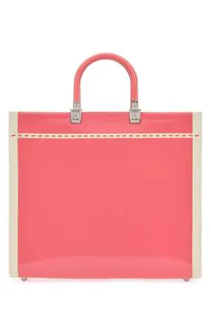 Fendi Two-tone Canvas Medium Sunshine Shopping Bag
