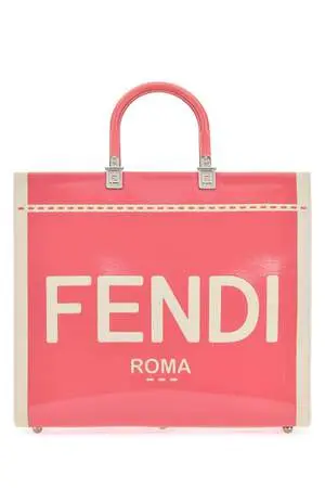 Fendi Two-tone Canvas Medium Sunshine Shopping Bag - Multicolor