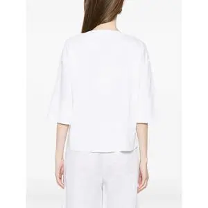 Max Mara Linen Blend Blouse - White