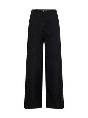 Max Mara Poplin Belted Trousers - Multicolor