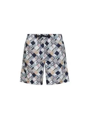Fendi Ff Check-pattern Nylon Swim Shorts - Multicolor