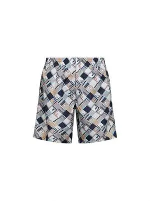 Fendi Ff Check-pattern Nylon Swim Shorts