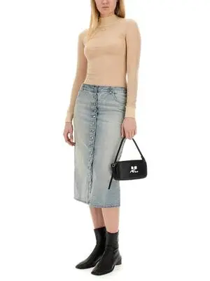 COURREGES Midi Skirt - Blue