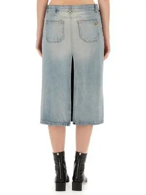COURREGES Midi Skirt - Blue