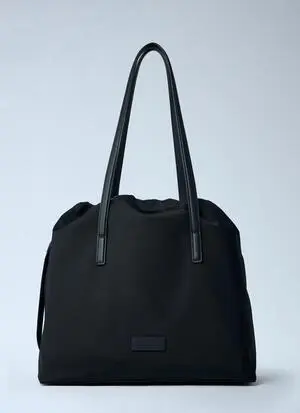 Moncler New Trick Drawstring Tote Bag - Black
