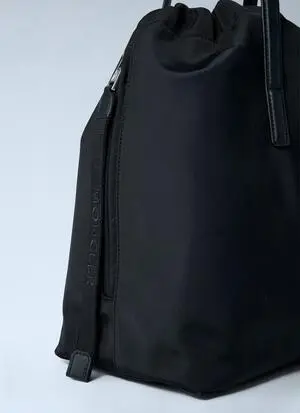 Moncler New Trick Drawstring Tote Bag - Black