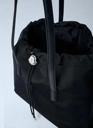 Moncler New Trick Drawstring Tote Bag - Black