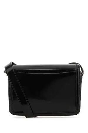 Saint Laurent Leather Solferino Medium Crossbody Bag - Black