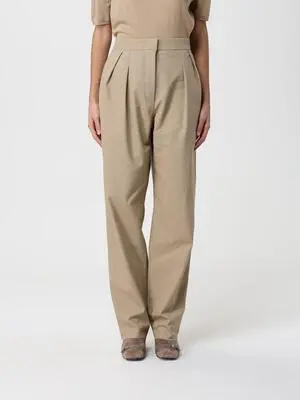 Max Mara Cotton Tailored Pants - Gray