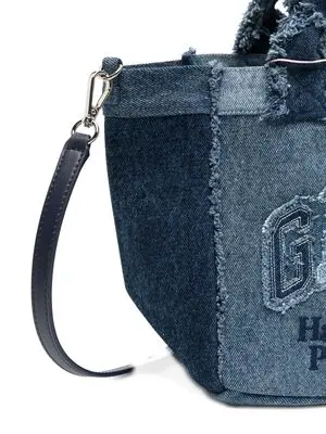 GANNI Denim Small Tote Bag