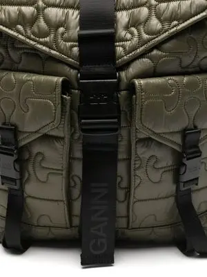 GANNI Quilted Nylon Backpack