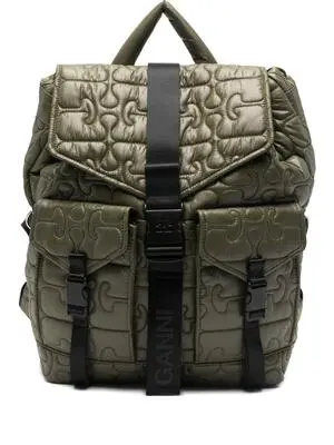 GANNI Quilted Nylon Backpack - Multicolor