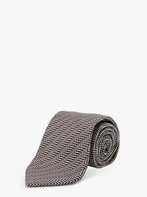 TOM FORD Silk Neck Ties - Silver