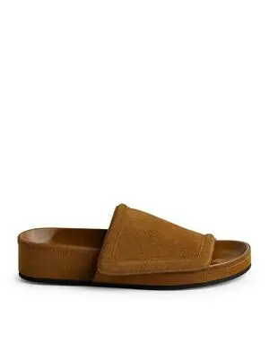 Phoebe Philo Chunky Suede Slides - Multicolor