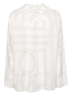 TOTEME Cotton Blend Pajama Shirt - Multicolor