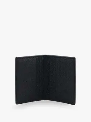 TOM FORD Leather Card Holder With Embossed Logo - Black