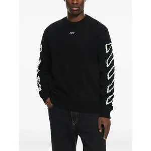Off-White Diagonal Arrow Sweater - Black