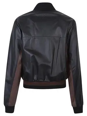 Loewe Leather Cropped Jacket - Multicolor