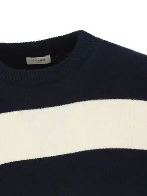 Celine Striped Wool Sweater