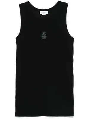 Alexander McQueen Skull Cotton Top - Multicolor