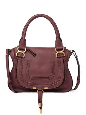 CHLOÉ Chloe` Women Small Mercie Bag In Granate Leather