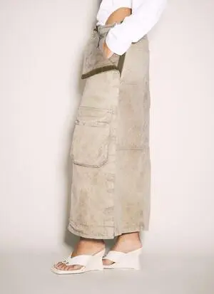 Y/project Cargo Maxi Skirt - Cream