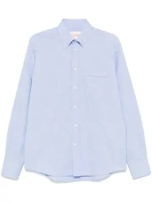 Valentino Garavani Vlogo Signature` Long Sleeve Oxford Shirt - Multicolor