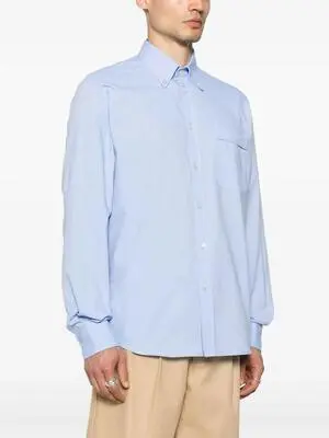 Valentino Garavani Vlogo Signature` Long Sleeve Oxford Shirt - Multicolor