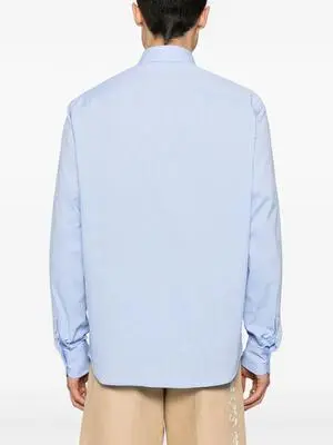 Valentino Garavani Vlogo Signature` Long Sleeve Oxford Shirt - Multicolor
