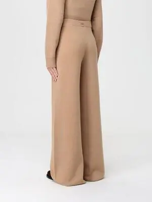 Max Mara Solid Wide Leg Trousers - Brown
