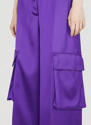Versace Satin Cargo Pants