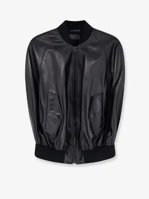 Balenciaga Sleeveless Leather Jacket - Black