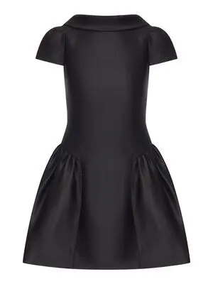 SELF-PORTRAIT Taffeta Mini Dress - Black