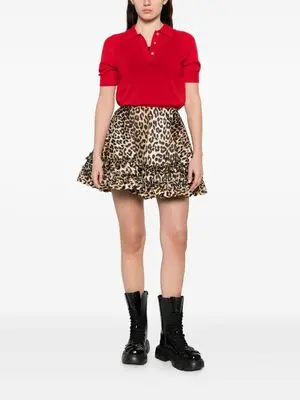 GANNI Nylon Mini Skirt - Multicolor