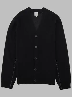 Paul Smith Cardigan In Lana Merino - Black