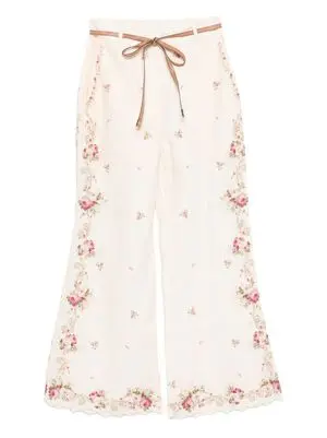 Zimmermann Patience Linen Trousers - Multicolor