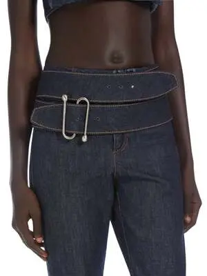 Sportmax Denim Belt - Blue