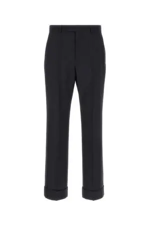 Valentino Garavani Navy Wool Pant - Blue