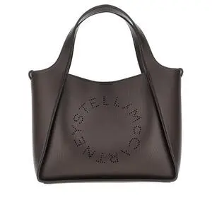 Stella McCartney Grained Vegan Leather Stella Logo Bag - Brown