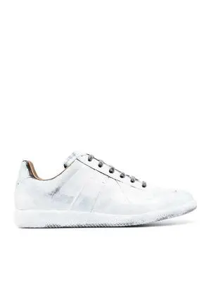 MAISON MARGIELA Glossy Leather Sneakers - Multicolor