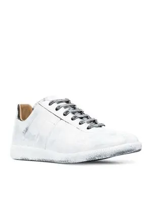 MAISON MARGIELA Glossy Leather Sneakers - Multicolor